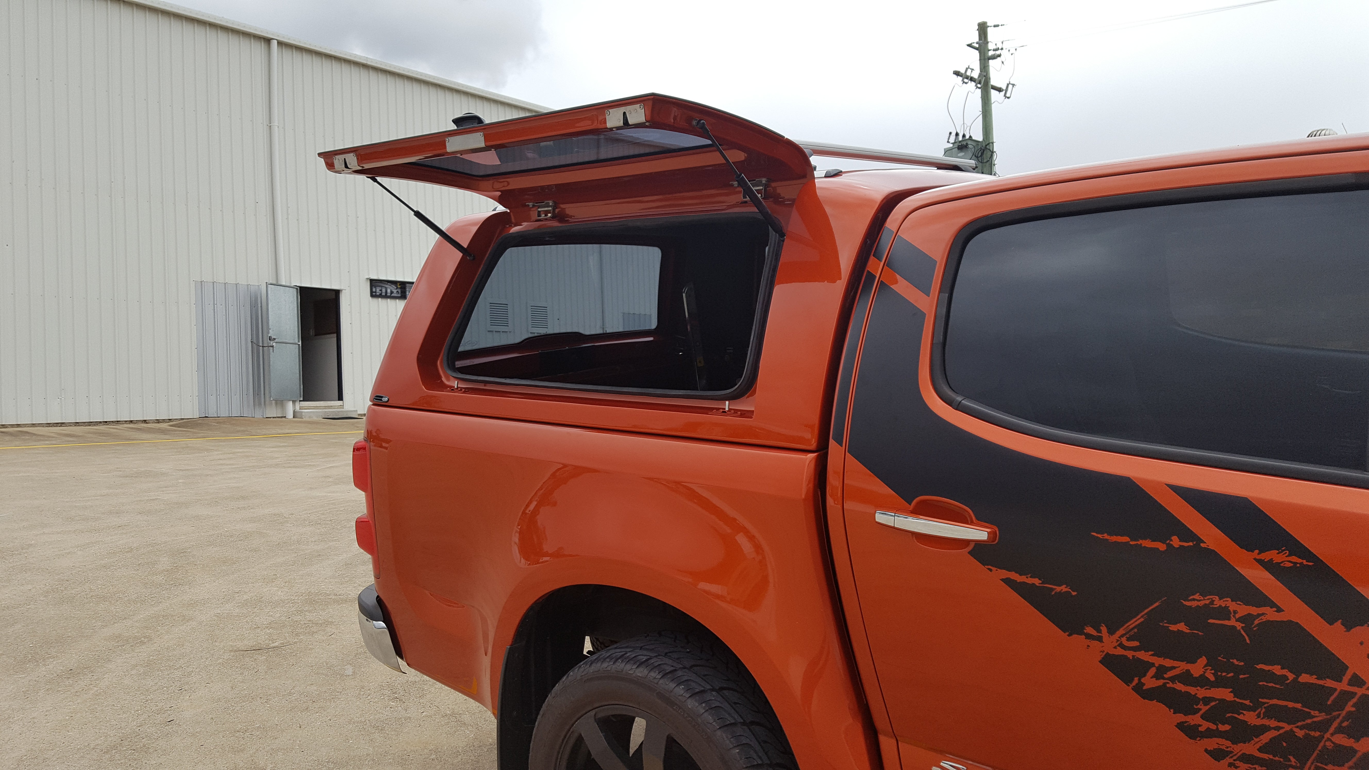 Alpha CMX Canopy with Solid Lift Up side doors to suit Holden Colorado ...