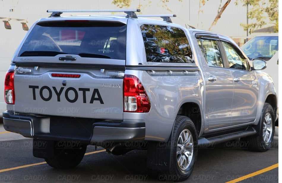 Alpha CMX-W canopy with Lift Up glass side doors to suit Toyota Hilux ...